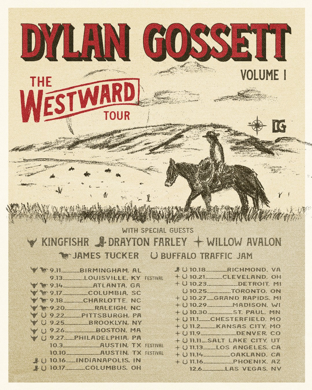 TEXAS SINGER-SONGWRITER DYLAN GOSSETT ANNOUNCES THE WESTWARD TOUR | Big ...